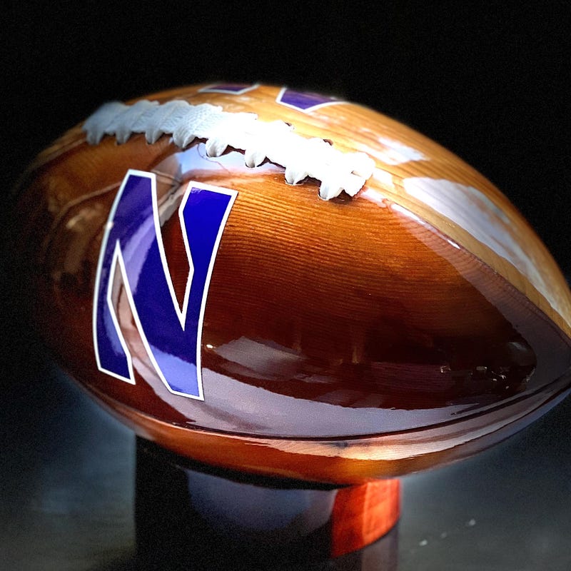 Wooden Football - Etsy