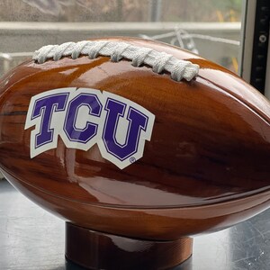 Own Your Very Own Custom Solid Cedar Wooden Football With Your - Etsy