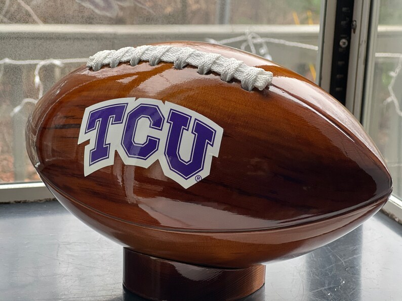 Own Your Very Own Custom Solid Cedar Wooden Football With Your - Etsy