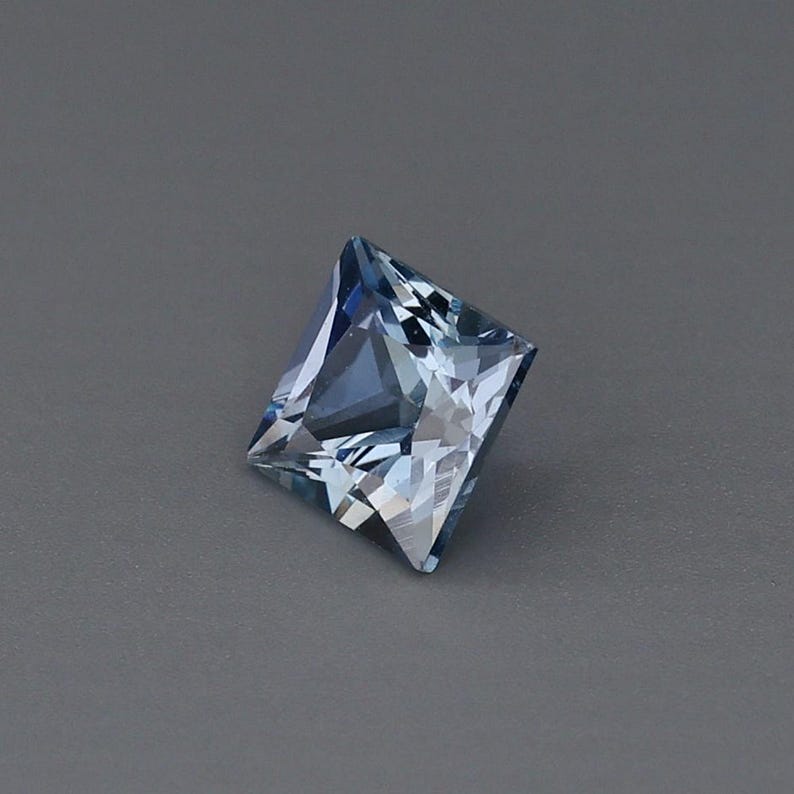 1.23ct Natural Heat Only Sapphire Blue Princess 5.60x5.57mm - Etsy