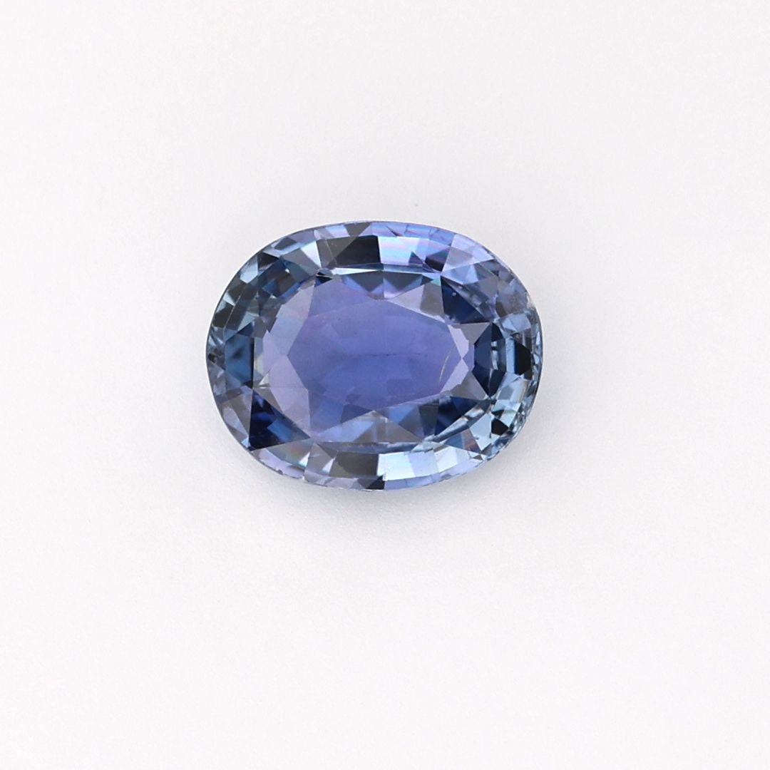 1.701 Carat Violet Sapphire for Custom Halo Engagement Ring, Oval ...