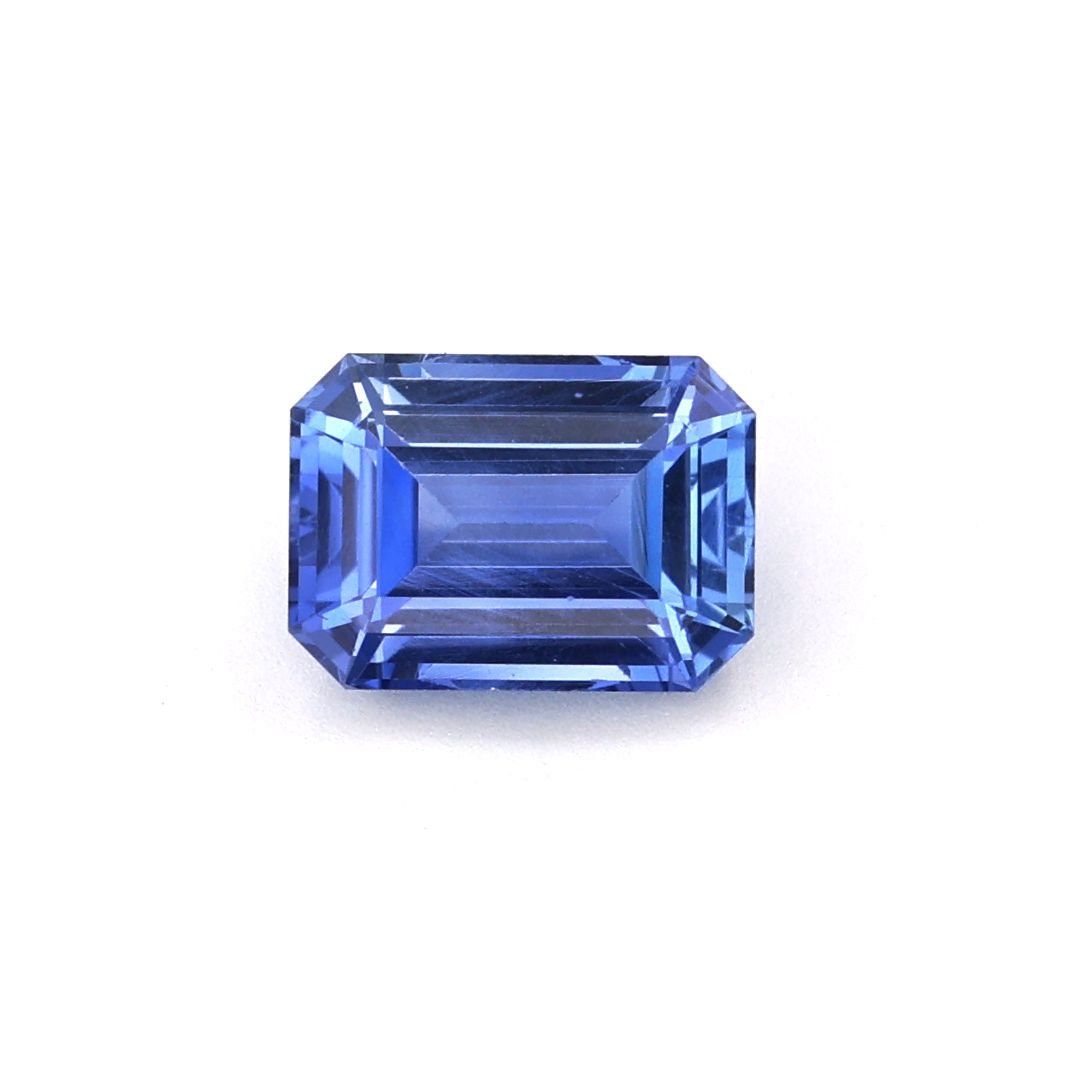 1.329 Carat Blue Sapphire for Custom Hidden Halo Engagement Ring ...