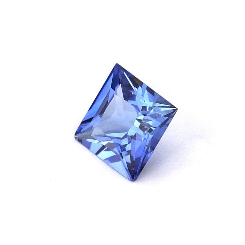 0.61ct Natural Heat Only Sapphire Blue Princess 4.95x4.93mm - Etsy UK