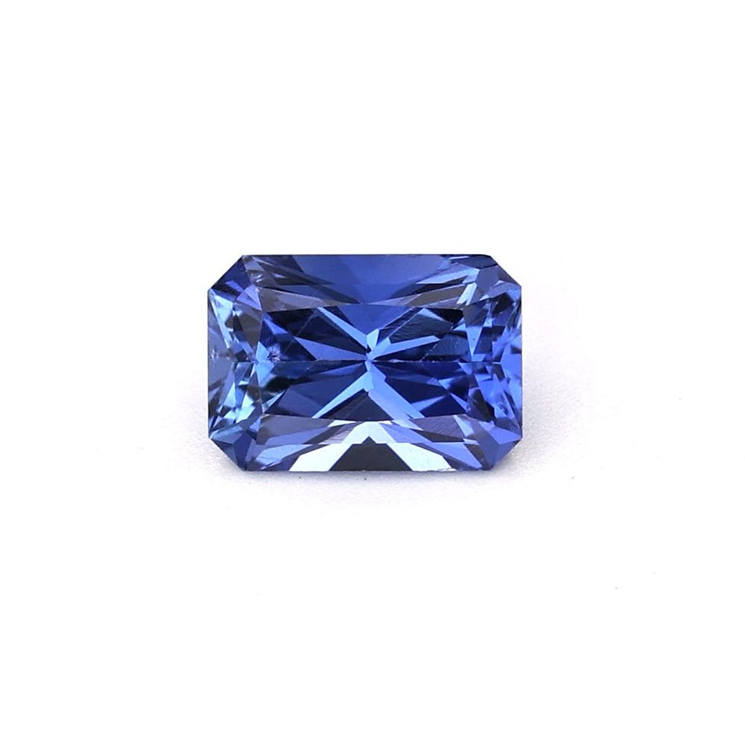 0.72ct Natural Heat Only Sapphire Blue Radiant 5.96x4.12mm - Etsy