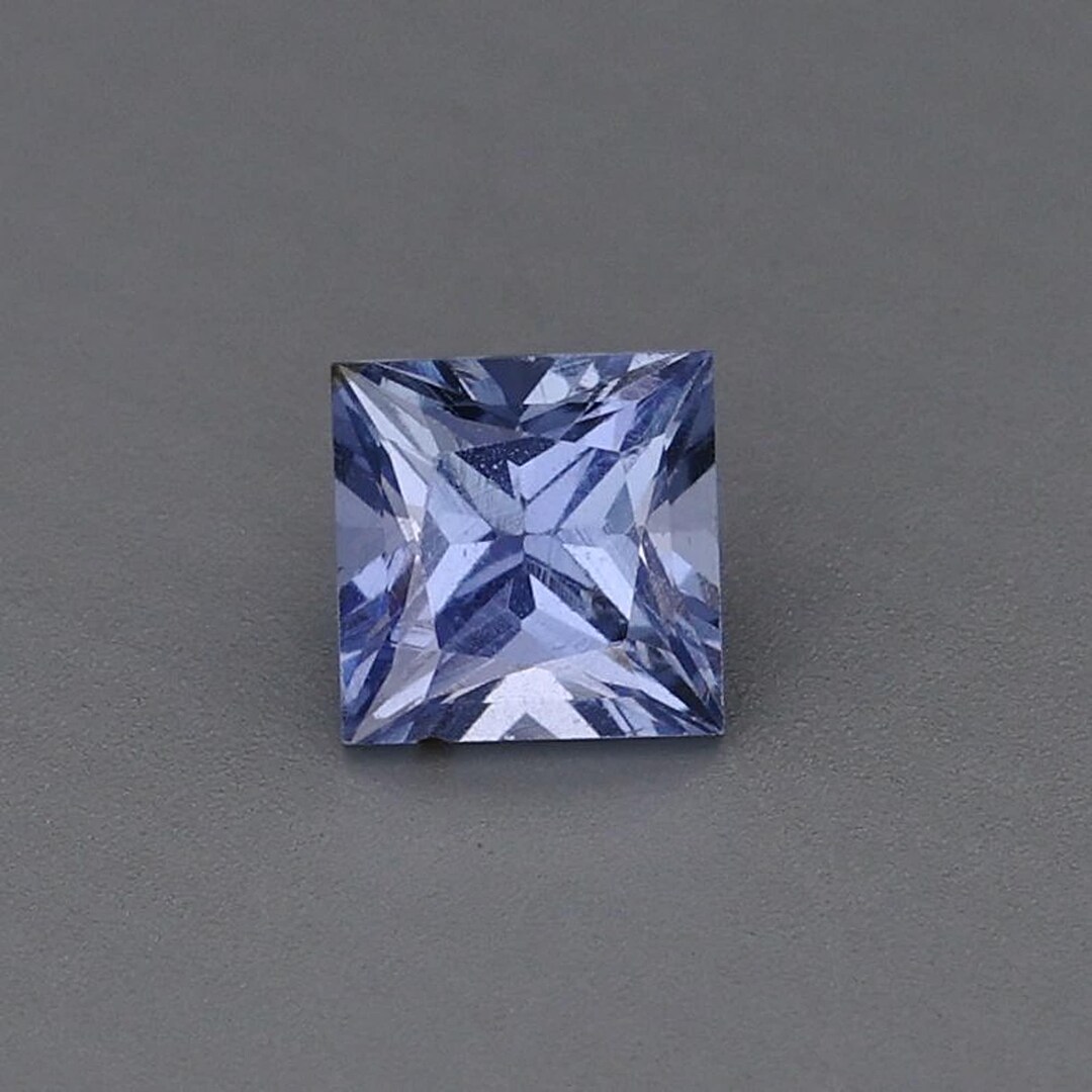 0.64ct Natural Heat Only Sapphire Blue Princess 4.56x4.55mm - Etsy