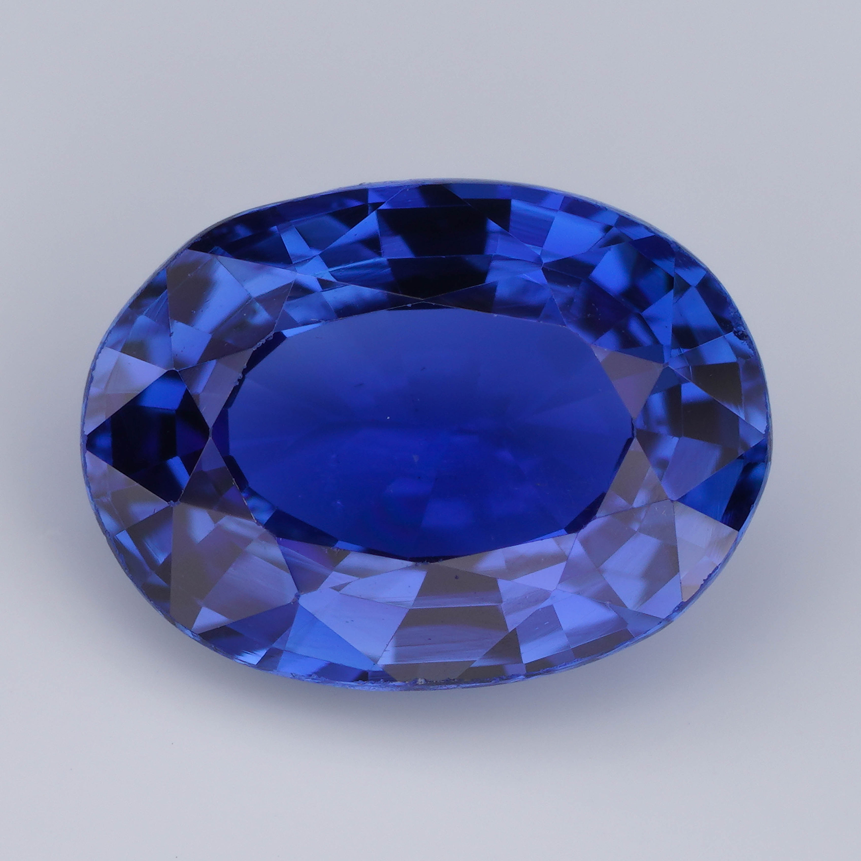 Natürlicher Blauer Saphir 095 Karat Oval 69 x 51mm | Etsy
