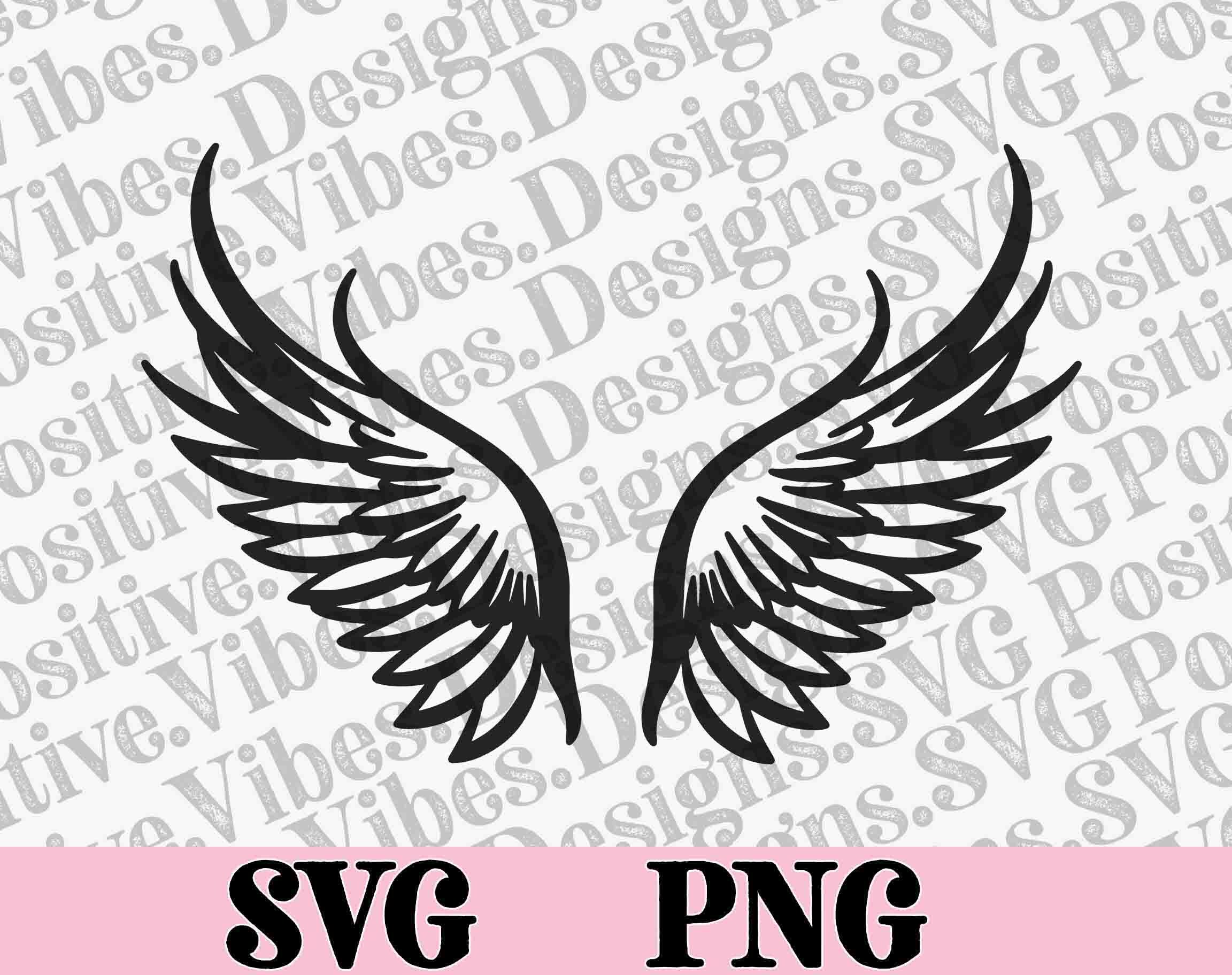 Angel Wings SVG Angel Wing Vector Angel Svg Halo Svg - Etsy