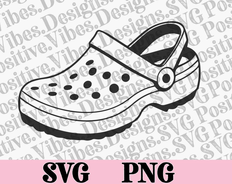 Croc Shoe SVG, Croc Shoe PNG, Croc Shoe Clipart, Croc Shoe Vector, Croc ...
