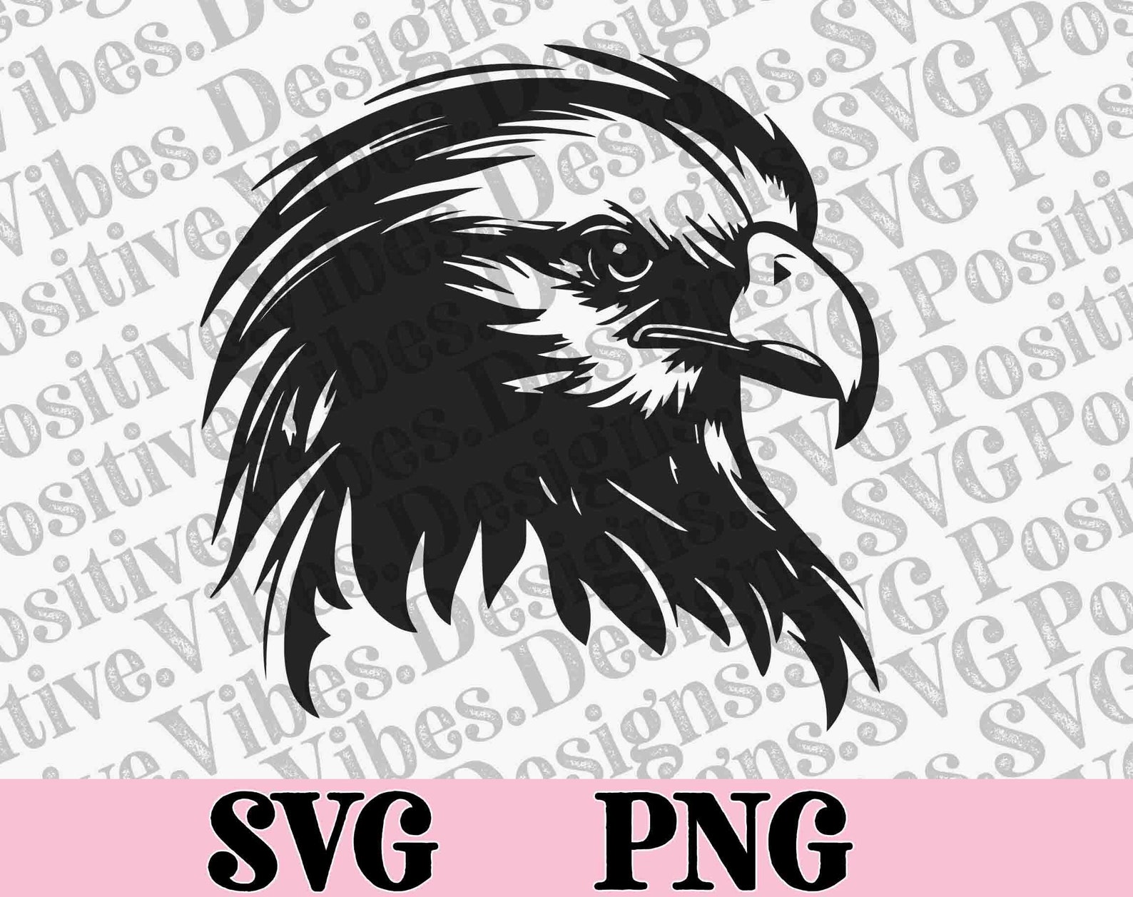 Eagle Head SVG PNG, Eagle Svg, Eagle Outline Clipart, Eagle Digital ...