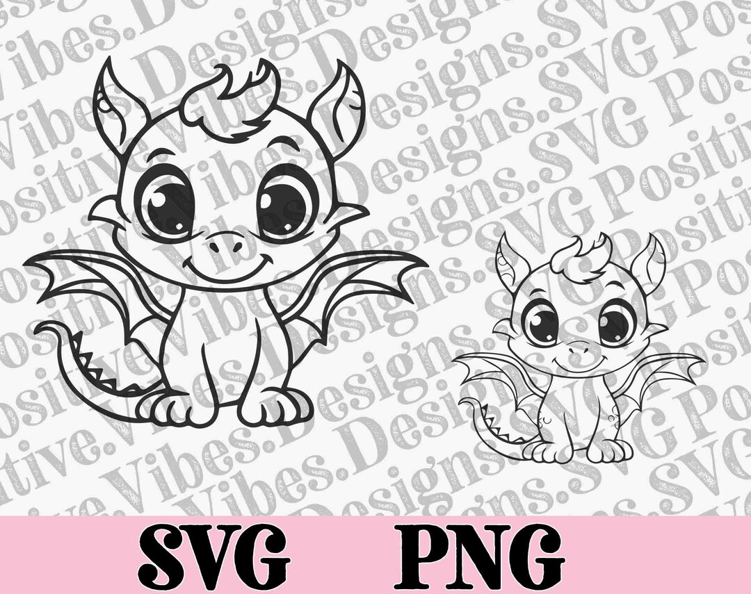 Dragon SVG PNG - Etsy