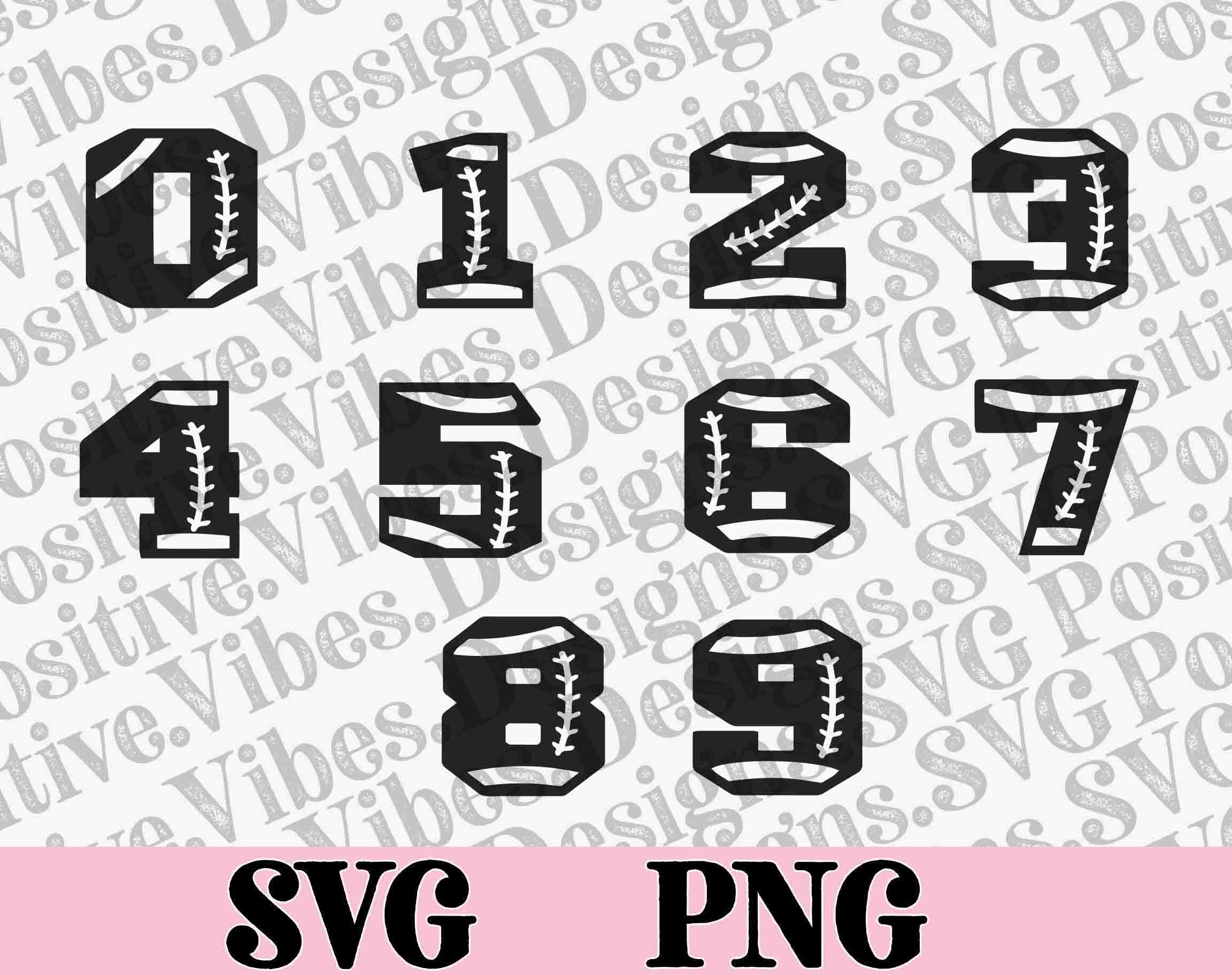 Football Player Numbers Svg Bundle Football Svg Football - Etsy