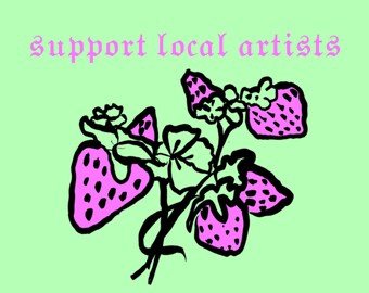 Support Local Artists Sticker - Etsy