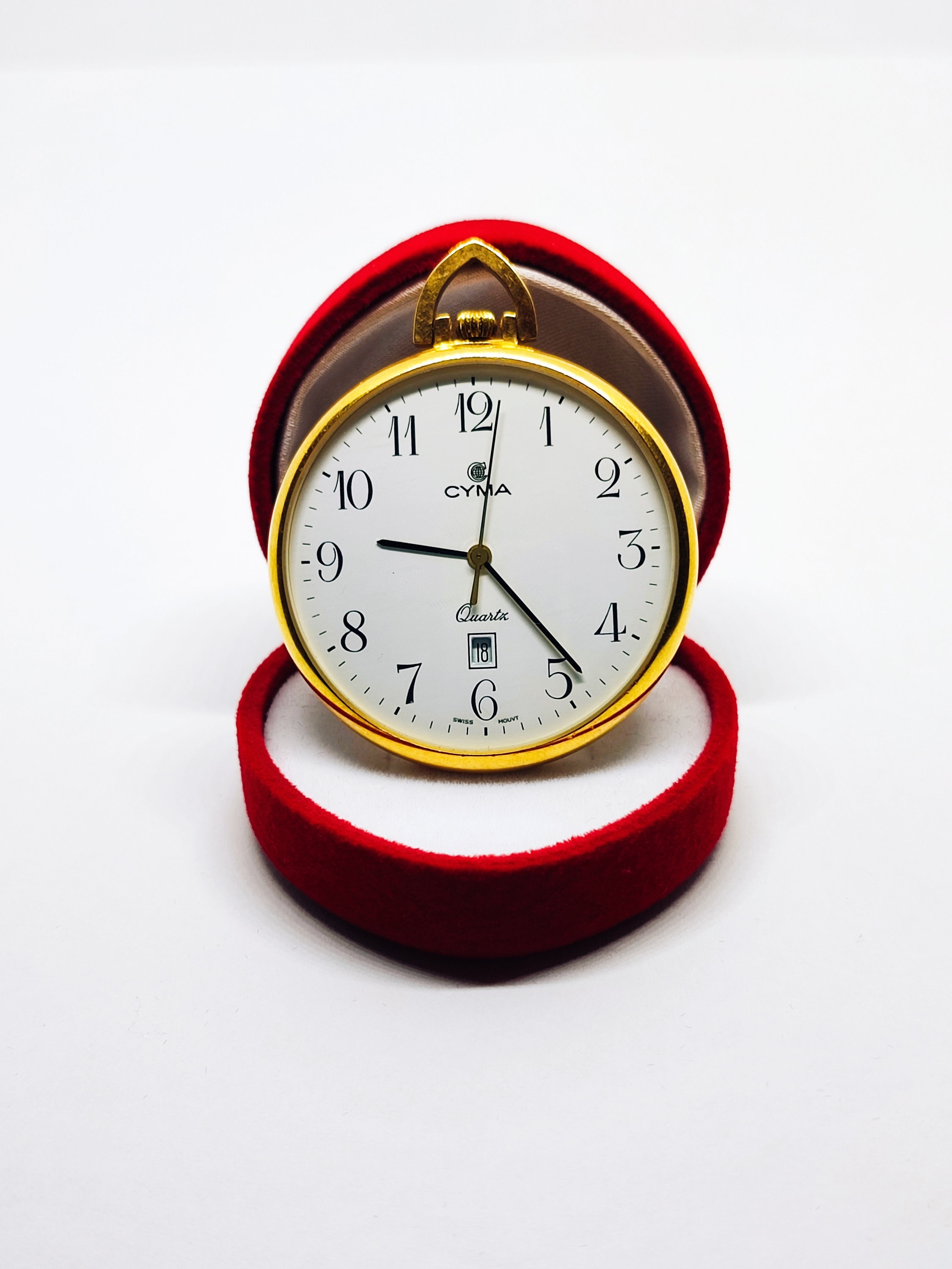 CYMA Pocket Watch 18k Gold - Etsy