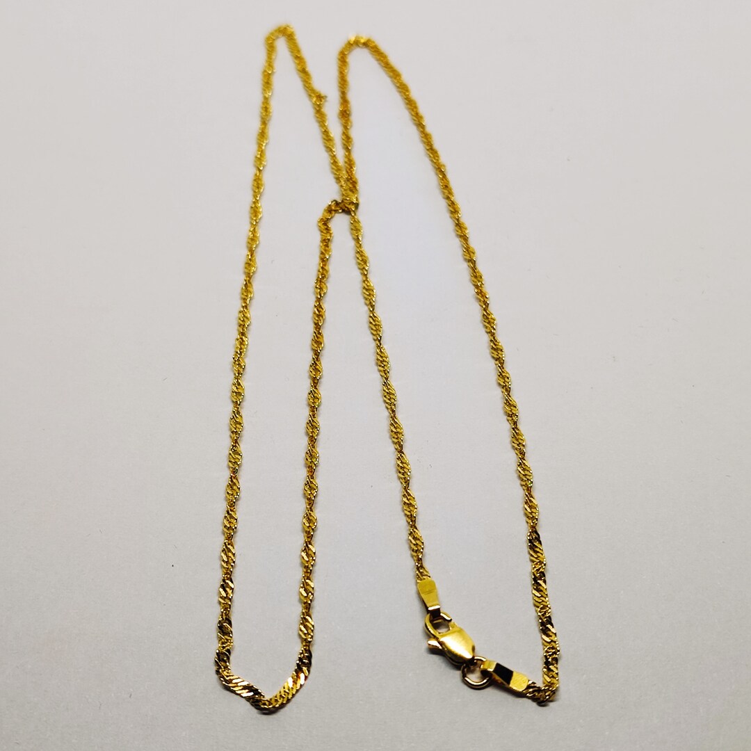 18 Kt Gold Cord Model Chain - Etsy