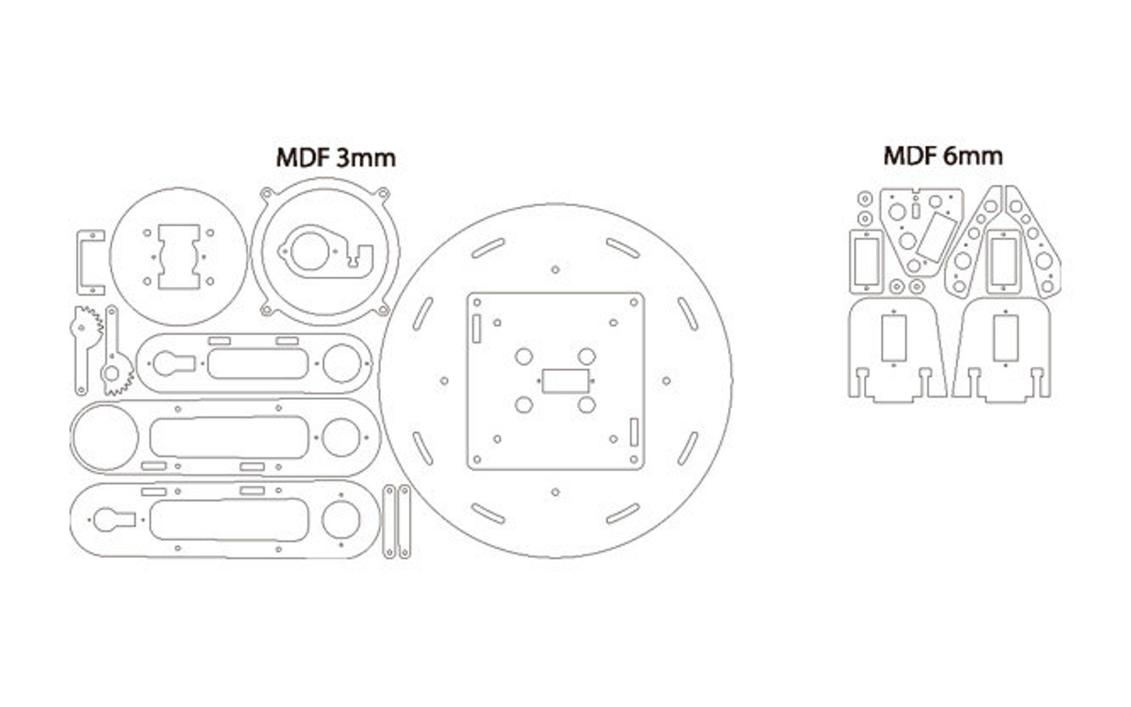 MDF Robotic Arm- PDF Templates for Laser Cutting - Etsy