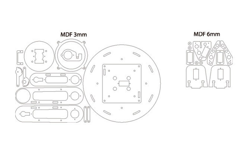 MDF Robotic Arm- PDF Templates for Laser Cutting - Etsy