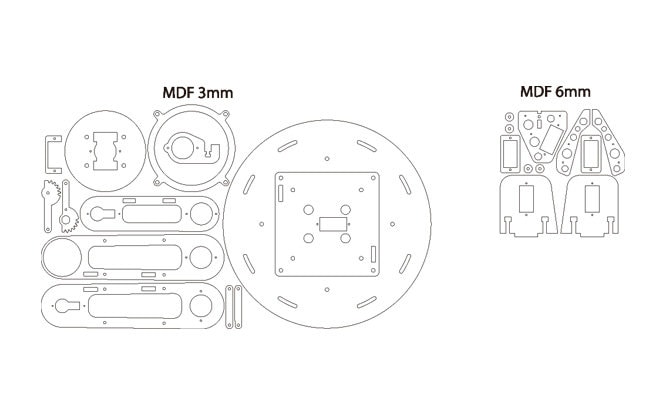 MDF Robotic Arm- PDF Templates for Laser Cutting - Etsy