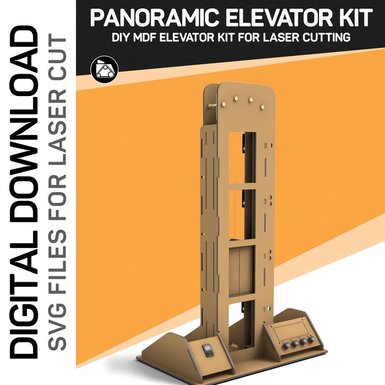 Panoramic Elevator KIT - Laser Cut Vector SVG and DXF - Etsy