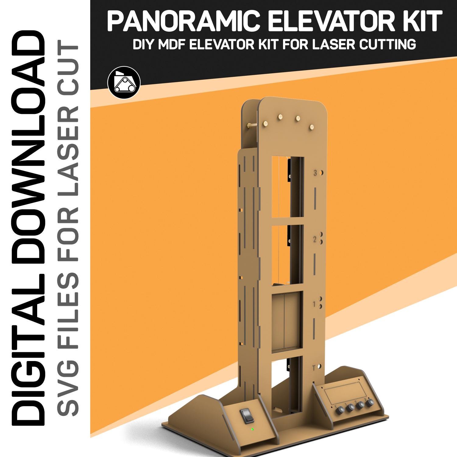 Panoramic Elevator KIT - Laser Cut Vector SVG and DXF - Etsy