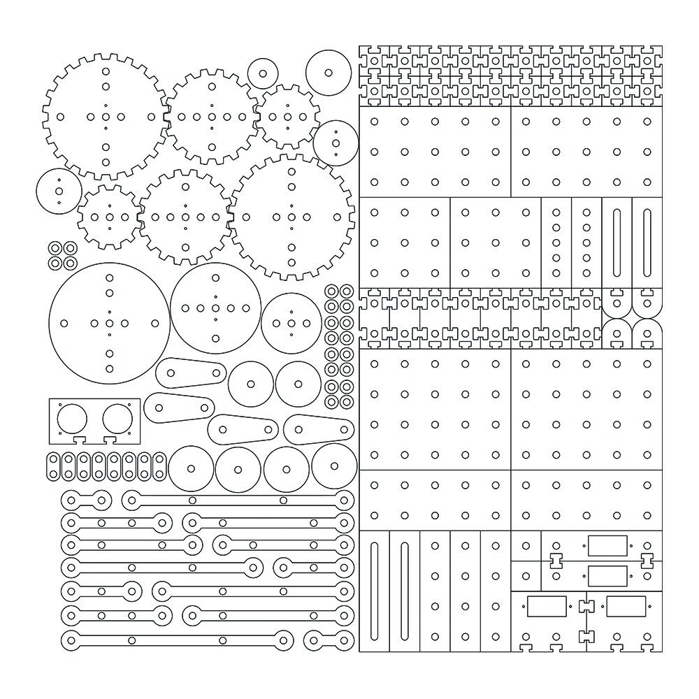 MULTI ROBOTIC KIT in Mdf Laser Cutting Vector Files - Etsy
