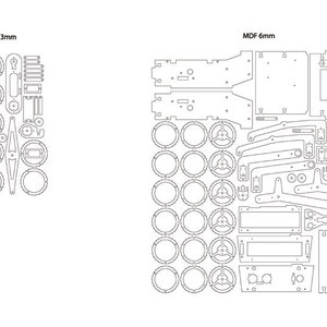 Mars Rover Kit in MDF - PDF Templates for Laser Cutting - Etsy