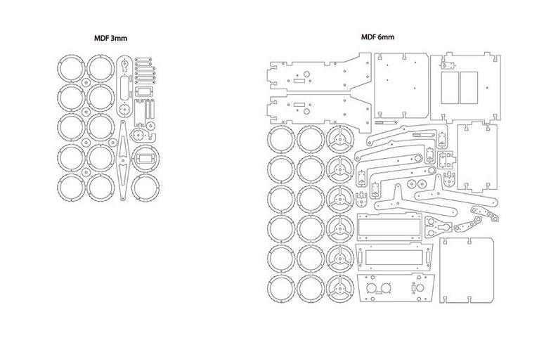 Mars Rover Kit in MDF - PDF Templates for Laser Cutting - Etsy