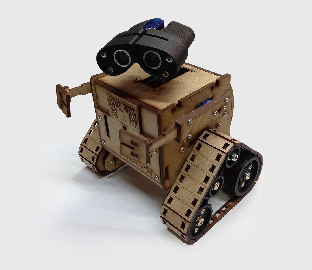 MDF Wall-E Style Robot for Arduino Laser Cut Vector Files PDF and DXF ...