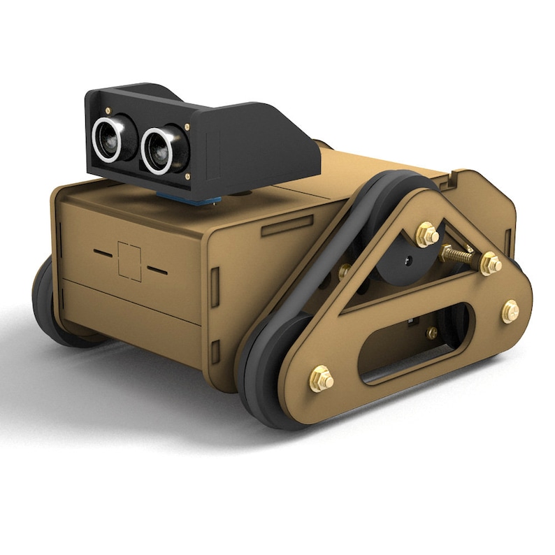 Tracked Robot Kit in MDF With Frontal Gripper - PDF Templates for Laser ...