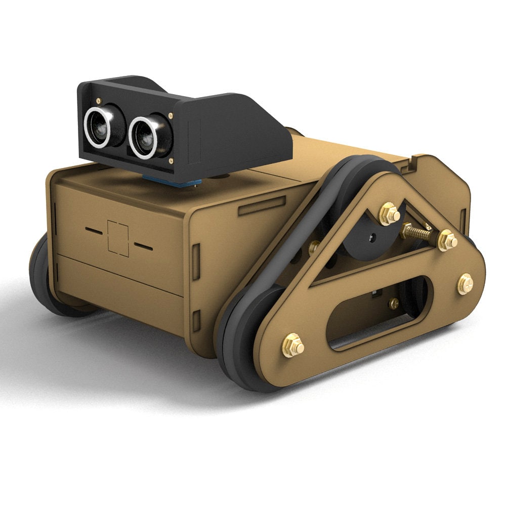 Tracked Robot Kit in MDF With Frontal Gripper - PDF Templates for Laser ...