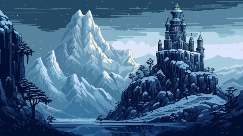 20 Wizard Tower Themed | 2D RPG Pixel Art Backgrounds | Wizard Tower ...
