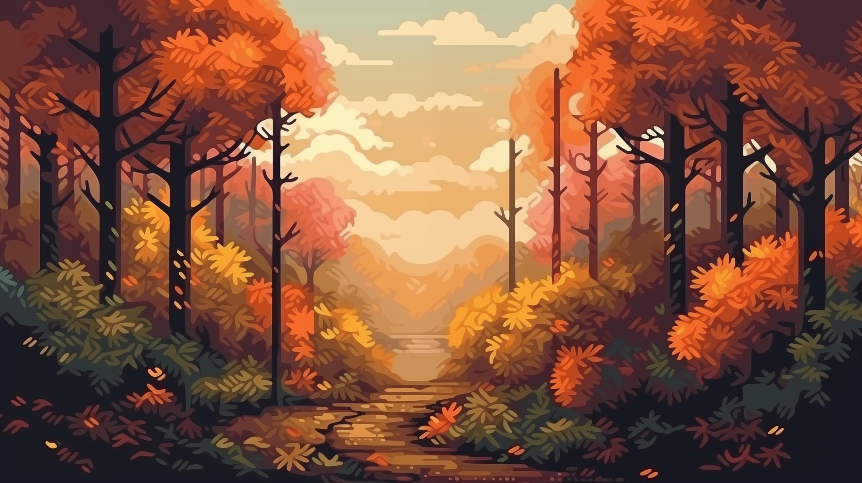 5 Forest Themed Pixel Art Backgrounds | Forest Pixel Art | Pixel Art ...