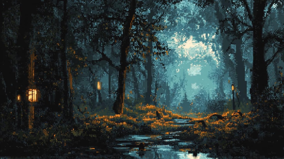 54 Forest Themed 2D RPG Pixel Art Backgrounds (PNG Digital Download) - Etsy