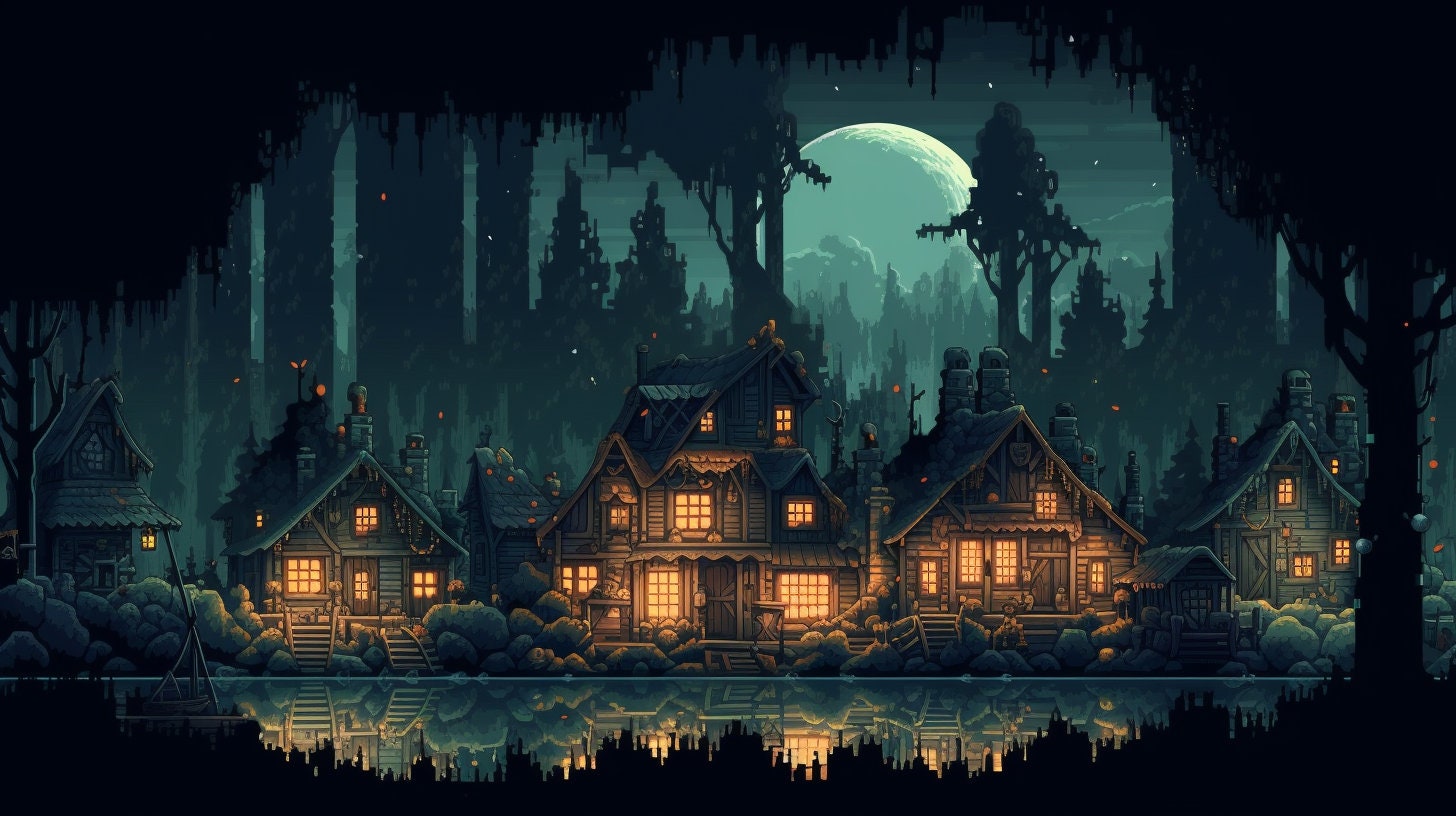 20 Goblin Village 2D RPG Pixel Art Backgrounds (digital Art) - Etsy