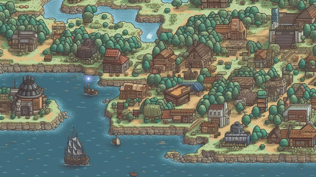 20 Town Themed | 2D RPG Pixel Art Backgrounds | Enchanting Town Pixel ...