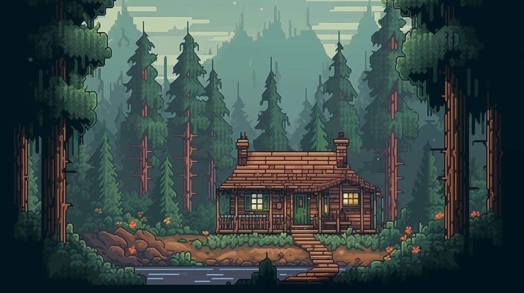 5 Forest Themed Pixel Art Backgrounds | Forest Pixel Art | Pixel Art ...