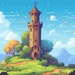 20 Wizard Tower Themed | 2D RPG Pixel Art Backgrounds | Wizard Tower ...