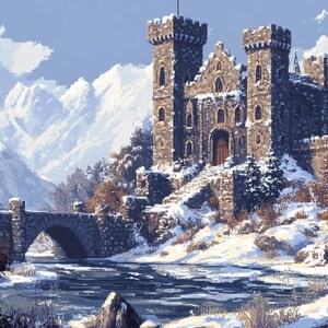 53 Winter Themed 2D RPG Pixel Art Backgrounds | Many Scenes Winter ...