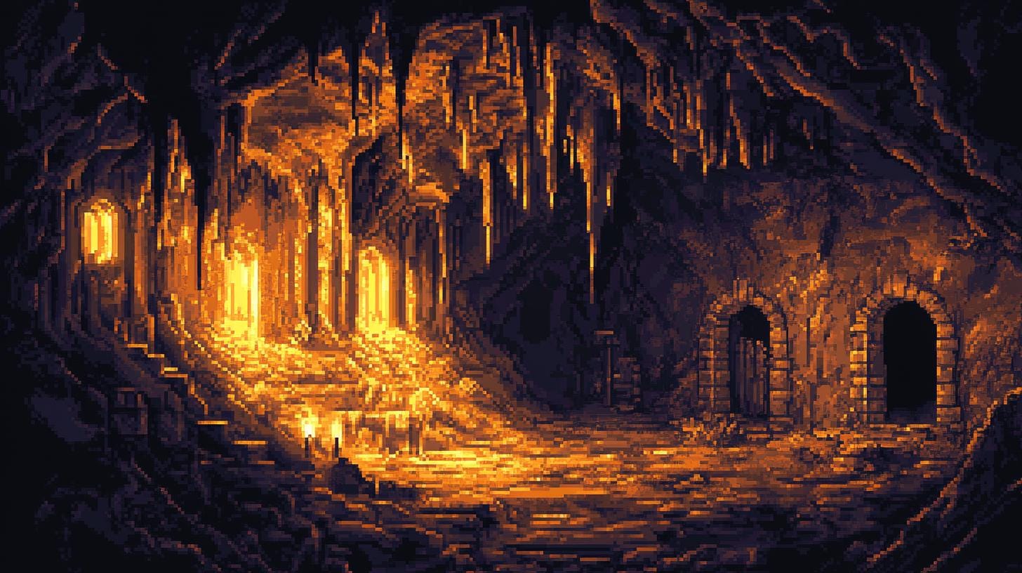 23 Lost City Themed | 2D RPG Pixel Art Backgrounds | Lost City Ruins ...