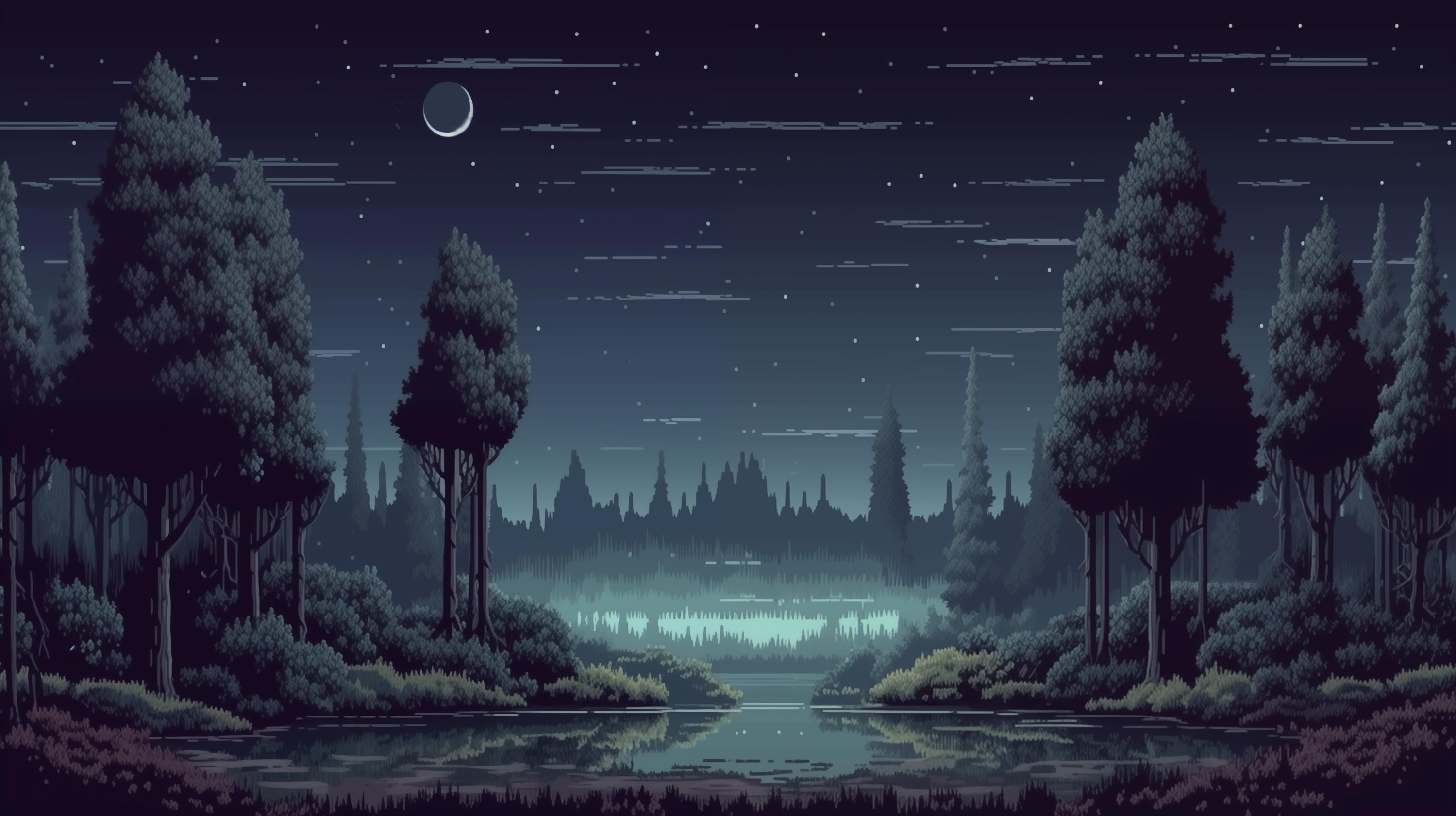 Forest Pixel Art Backgrounds: 2D RPG Game Art (5 Pack) - Etsy