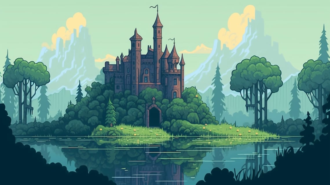 20 Castle Themed 2D RPG Pixel Art Backgrounds | Castle Pixel Art ...