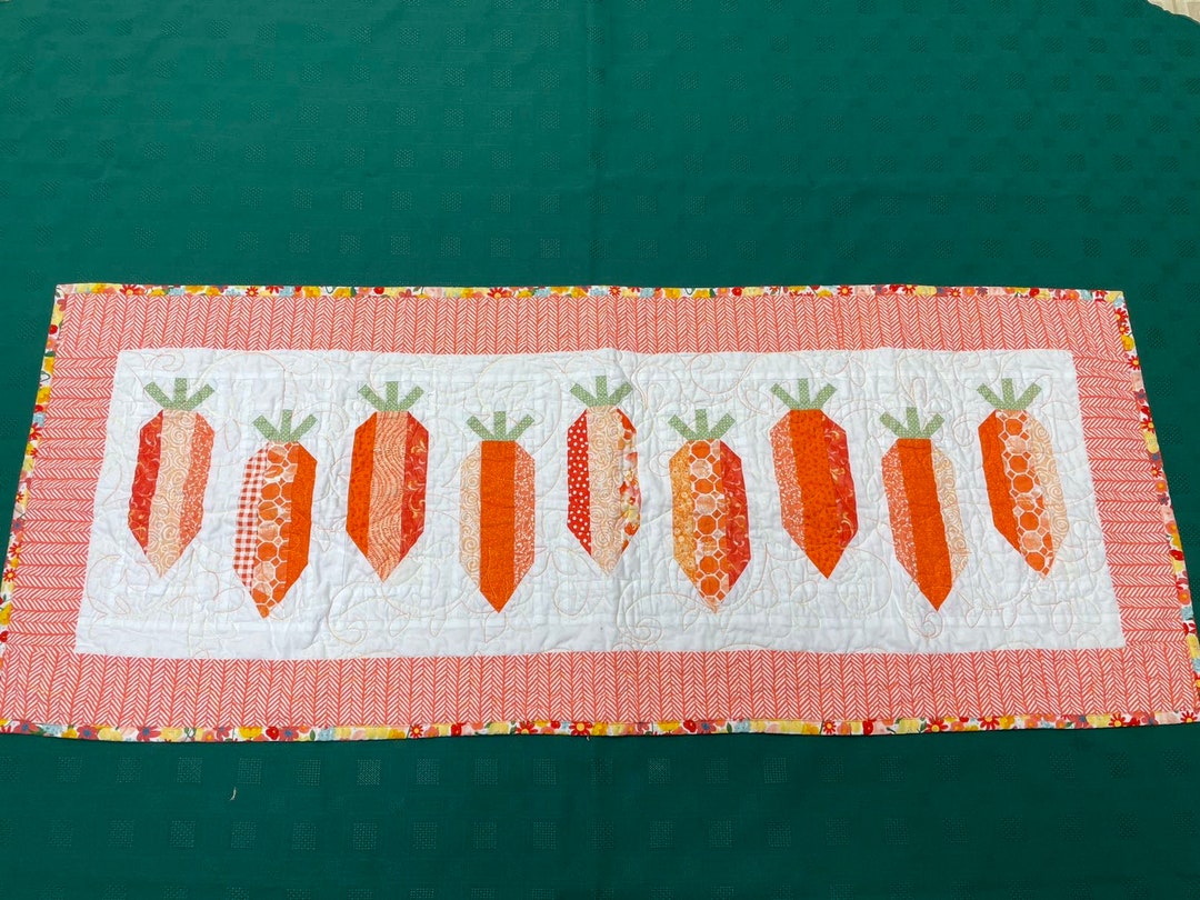 Carrot Table Runner, Handmade - Etsy
