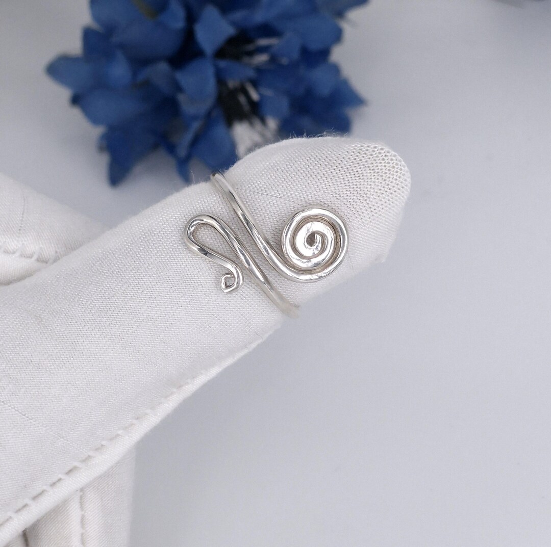 Solid 925 Sterling Silver Splint Ring - Arthritis Silver Ring - Mallet ...