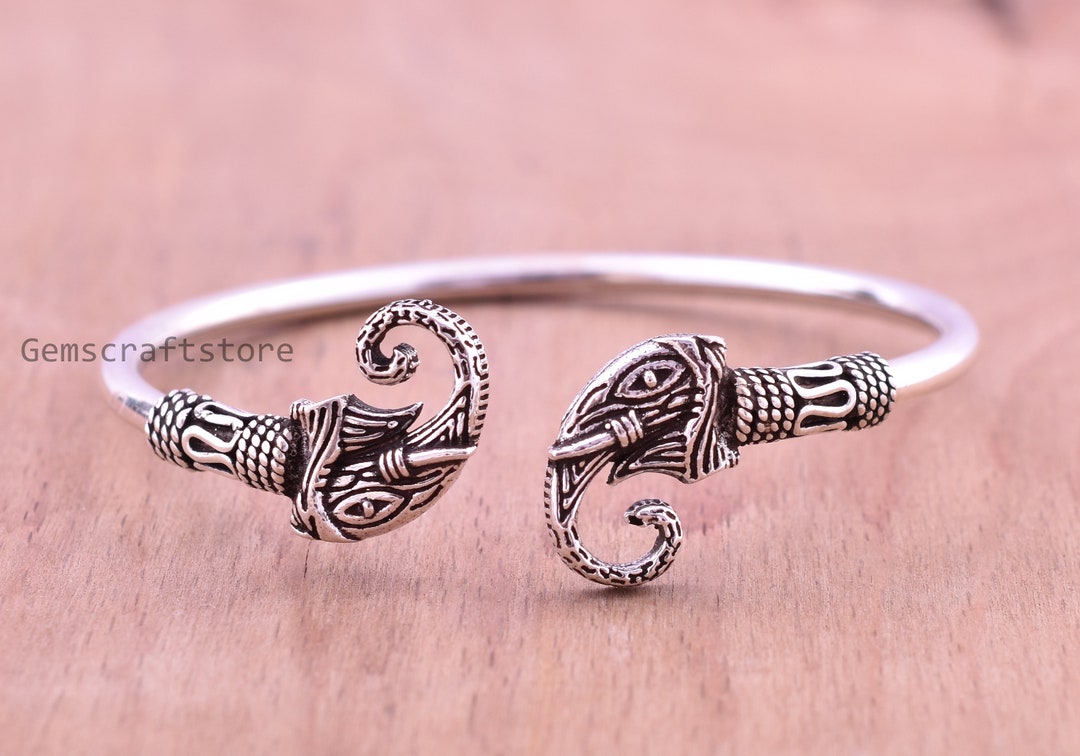 Gorgeous Elephant Design Bangle 925 Sterling Silver Indian Traditional ...