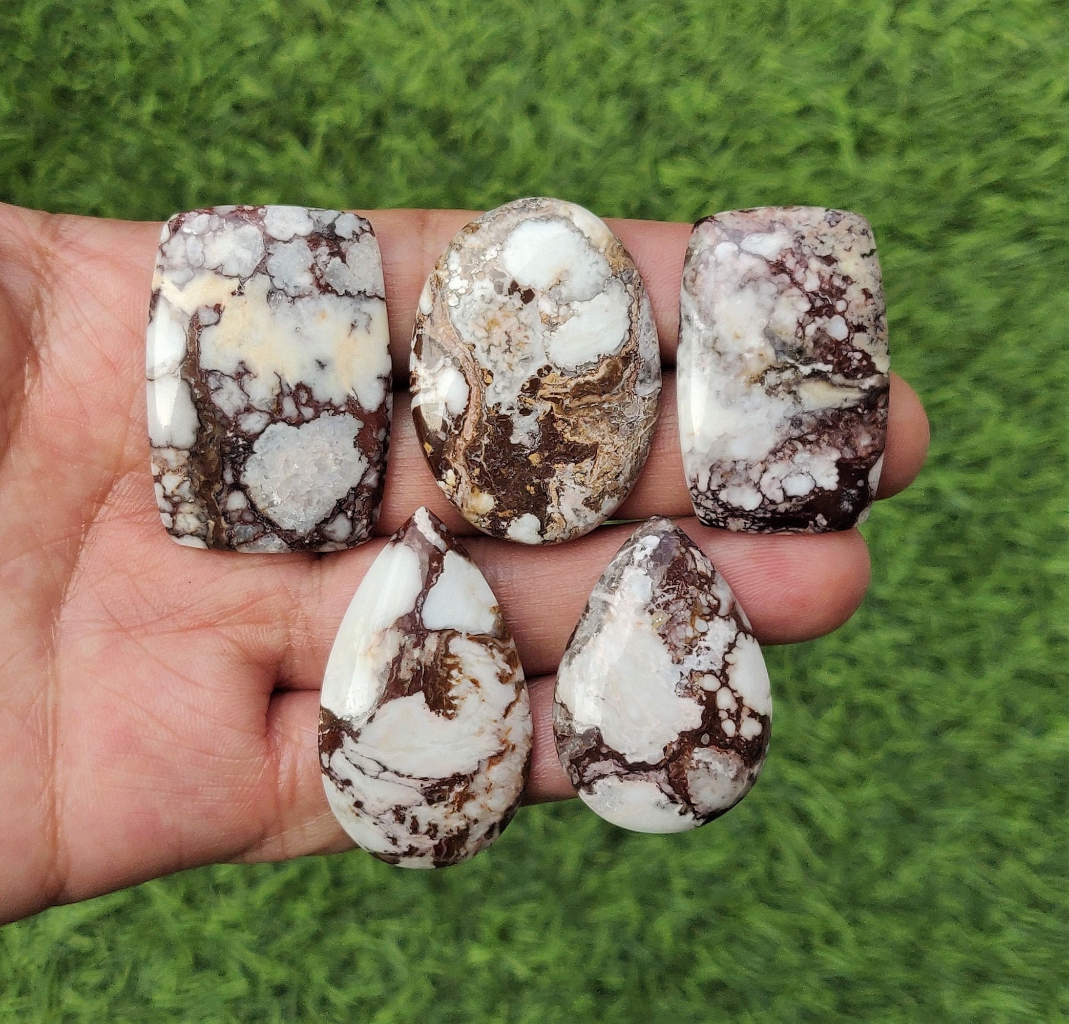 5 Pieces Natural Wild Horse Jasper Gemstone Lot Loose Wild | Etsy