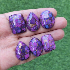 Natural Purple Mohave Copper Turquoise Gemstone Lot - Etsy