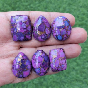 Natural Purple Mohave Copper Turquoise Gemstone Lot - Etsy