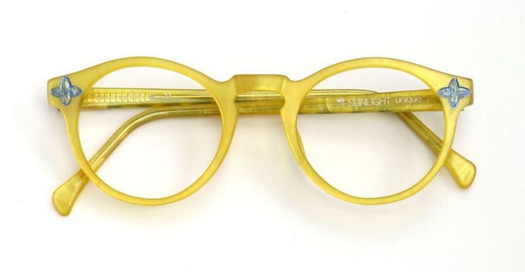 Eyeglass Frame Hand Painted, Yellow, Matt - Etsy