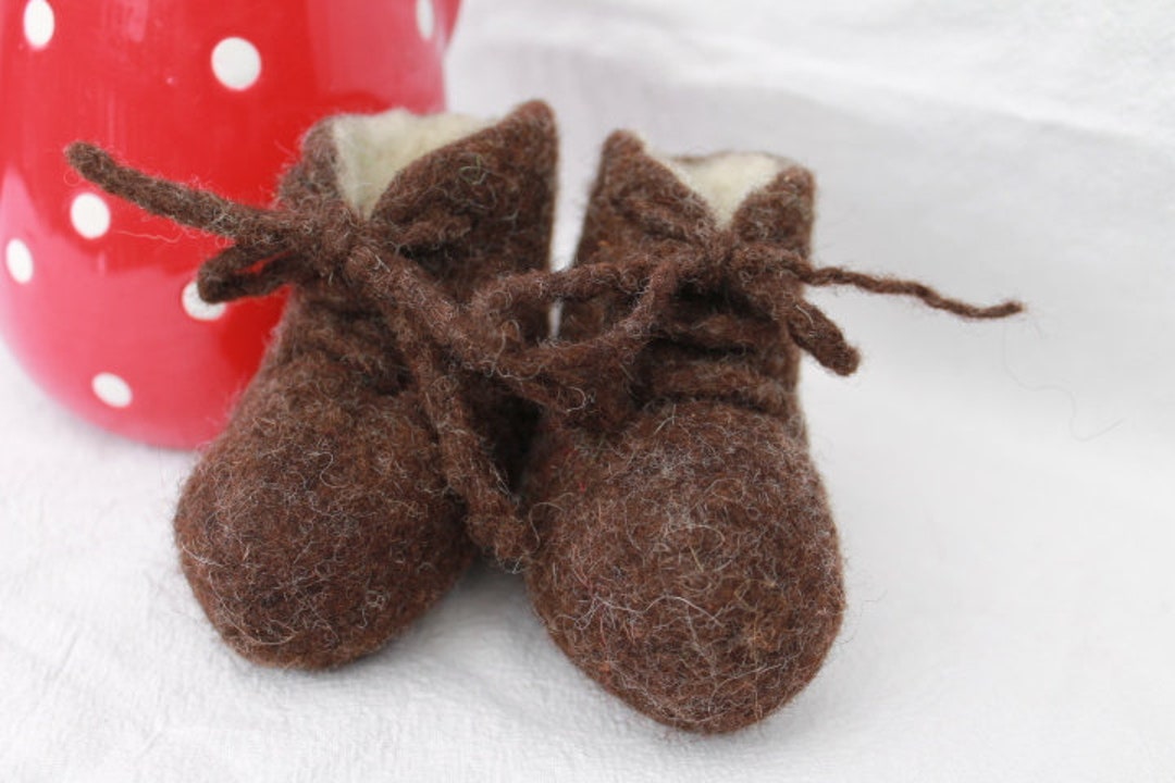 Baby Felt Shoes Newborn Felt Slippers Crawling Shoes Baby Boots Boy ...