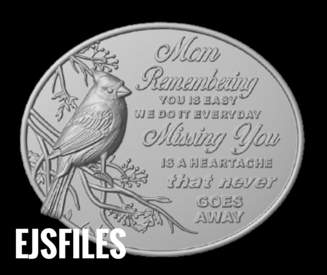 Remembering Mom Sign 3D STL Model for Cnc - Etsy