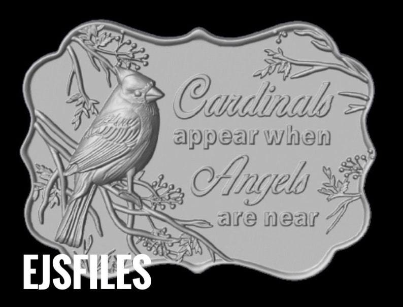 Cardinal Angel Sign 3D STL Model for Cnc - Etsy